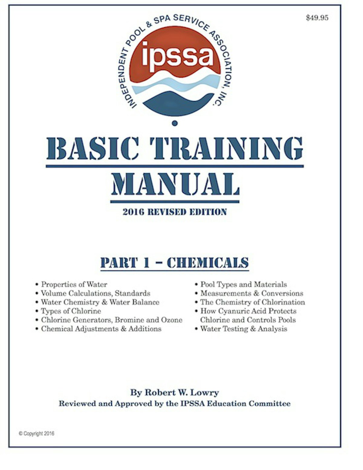 Why You Should Own IPSSA's Water Chemistry Training Manual | AQUA Magazine