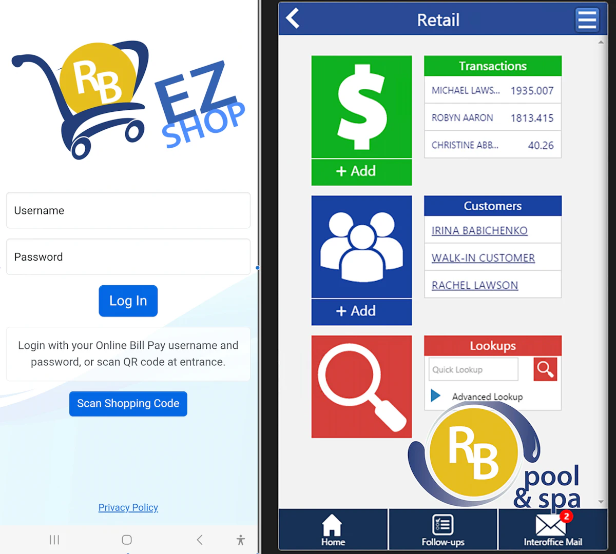 RB Retail & Service Solutions EZ SHOP App | AQUA Magazine