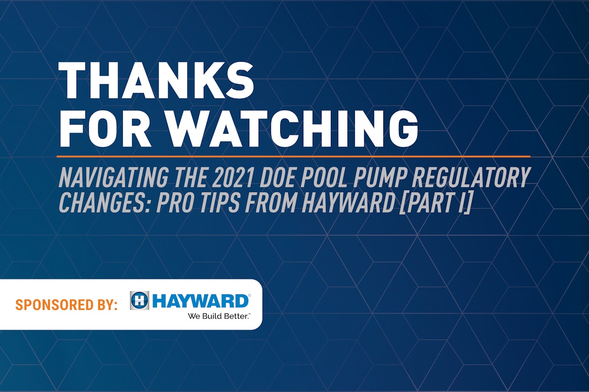 Navigating the 2021 DOE Pool Pump Regulatory Changes: Pro Tips from ...