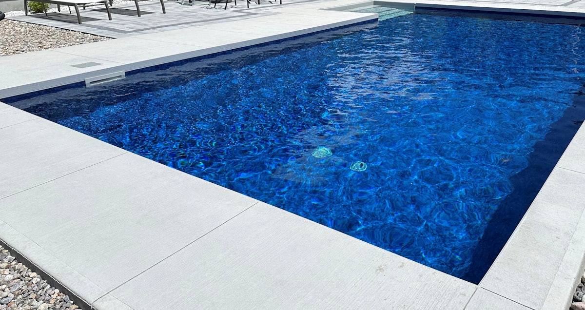 Poolside by CGT and Trevi Partner Create Natural Blue Stone Blizzard ...
