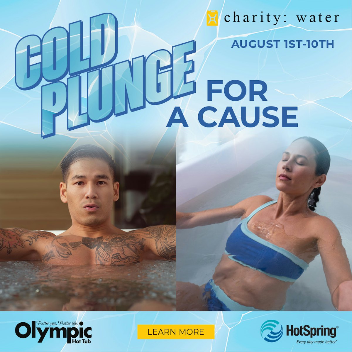 Olympic Hot Tub Launches "Cold Plunge For A Cause" | AQUA Magazine