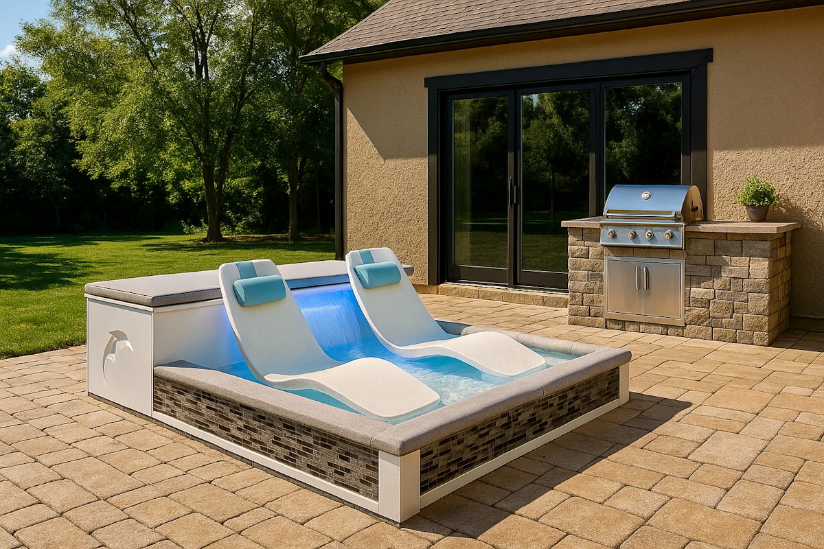 B Squared Pools: Freestanding Sunledge | AQUA Magazine